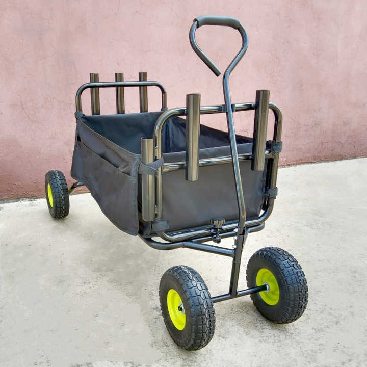 Beach Carts with Big Wheels for Sand Heavy Duty Metal Wagons Hand ...