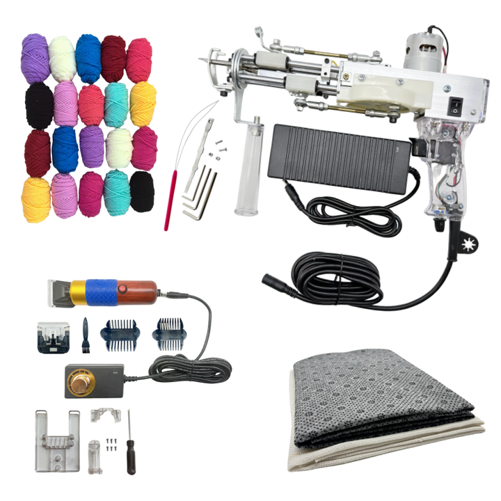 Hand-tufting-gun Holds an Electric Carpet Tufting Gun for DIY Rugs