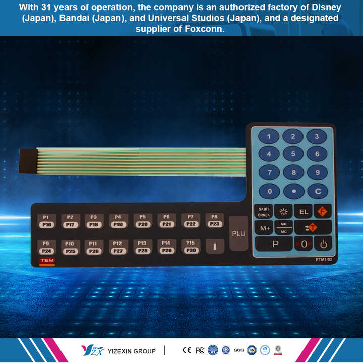 Monitor Host Membrane Keypad, Tamper-Proof, Control Panel for Security ...