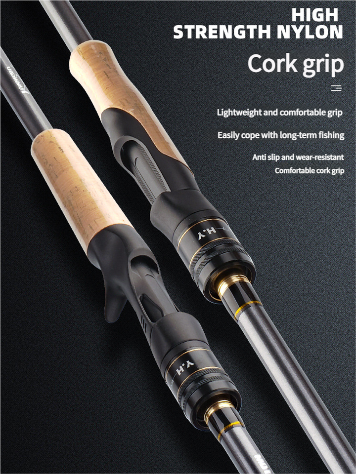 Jie Ultra Short 2.1 Meters Four-section Portable Fishing Rod Long ...