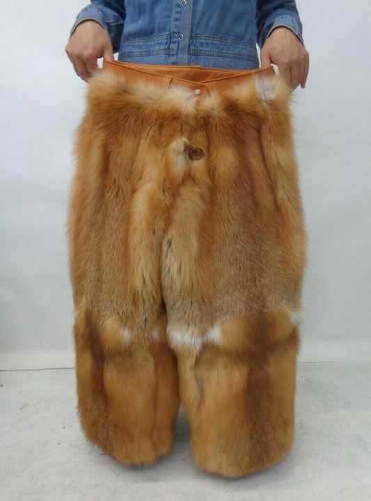 BRAND NEW RED FOX FUR PANTS MEN MAN WOMEN WOMAN SIZE ALL Fur Pants ...