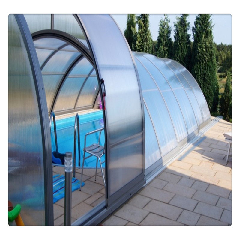 Automatic Retractable Roof - Swimming Pool at Roof - Aluminum Alloy Frame