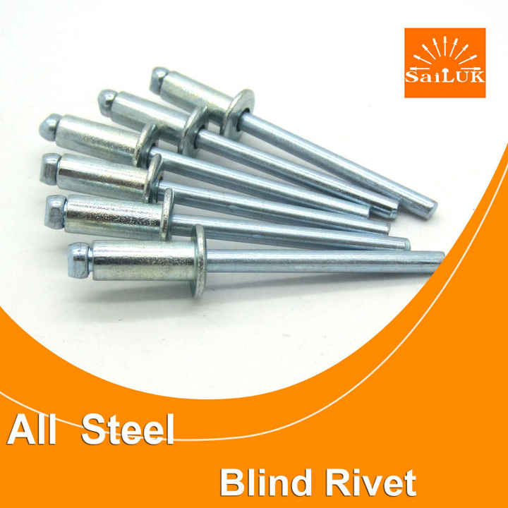 Open Type Blind Rivets Carbon Steel Round Head with GI Iron Pop Rivet ...