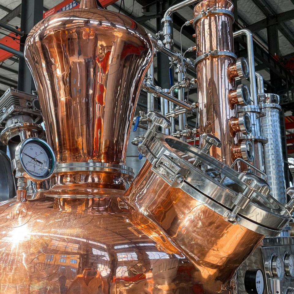 TW 200L Copper Alambic Home Distiller Steam Distillation Equipment for ...