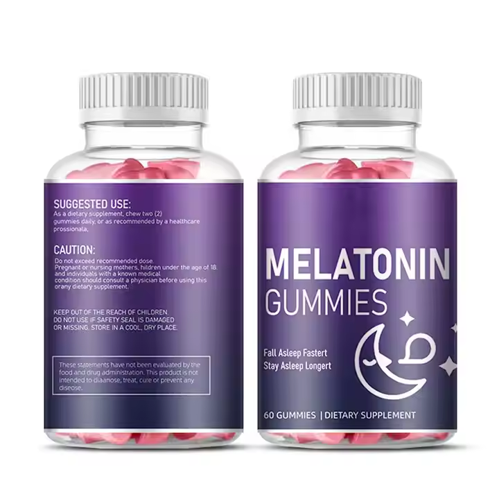 OEM Kids & Adults Melatonin Gummy Candy Vegan Sleep Aid Supplement with ...