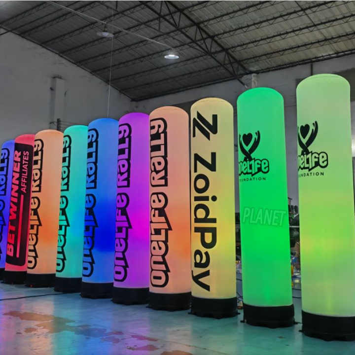 Customized Inflatable Pillar - LED Light Decoration
