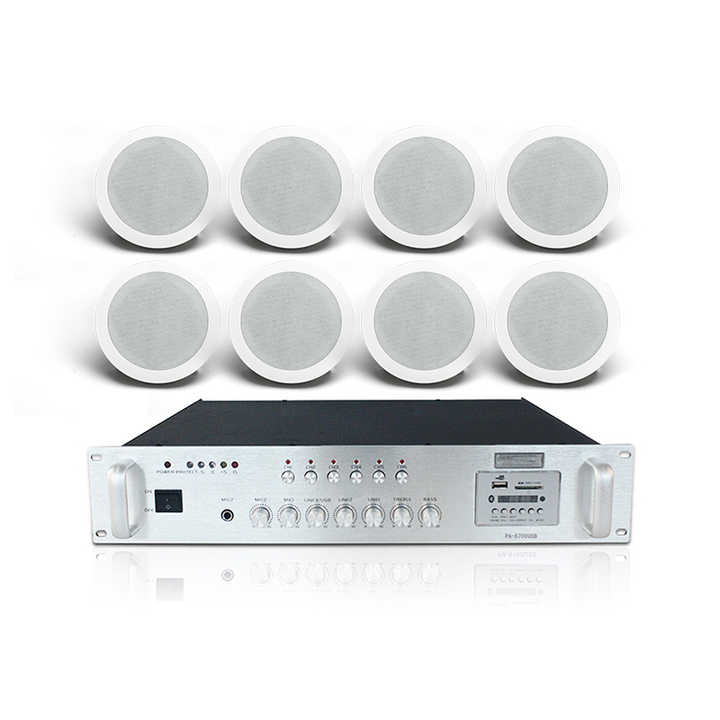 High End 8*60w Mosque Sound System - Hifi Ceiling Speakers