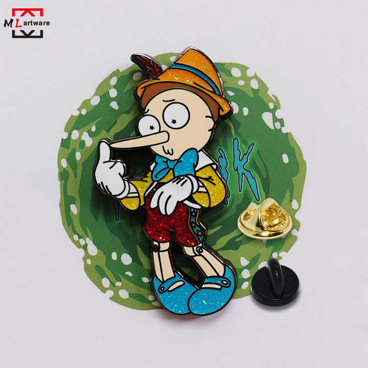 Cartoon character Metal lapel Pin badges Custom men women Cute Brooch ...