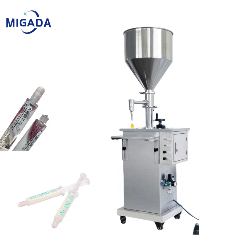 Semi-Auto Milk Filling Machine Beverage & Oil Stainless Steel Pneumatic ...