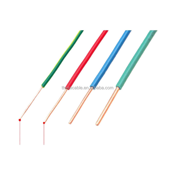 300/500V 1mm 1.5mm 2.5mm 4mm 6mm 10mm 16mm 25mm Single Core Copper Electric Wires Cable, BV Bvr ...