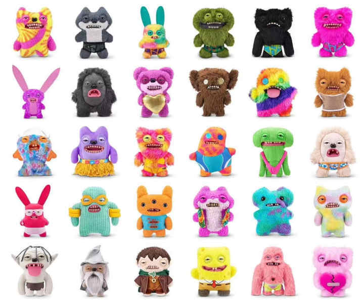 Hot Keychain Cute Big Tooth Tooth Monster Stuffed Doll Pendant Treasure ...