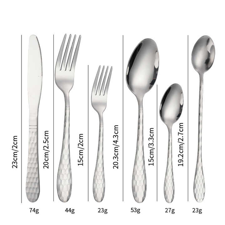 Modern 24pcs Cutlery Set with High Grade Mirror Polish Smooth Edge ...