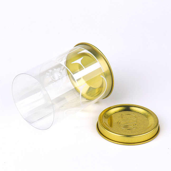 PET Acetate Tube Plastic Round Cylinder Cookie Box Custom Packaging for ...