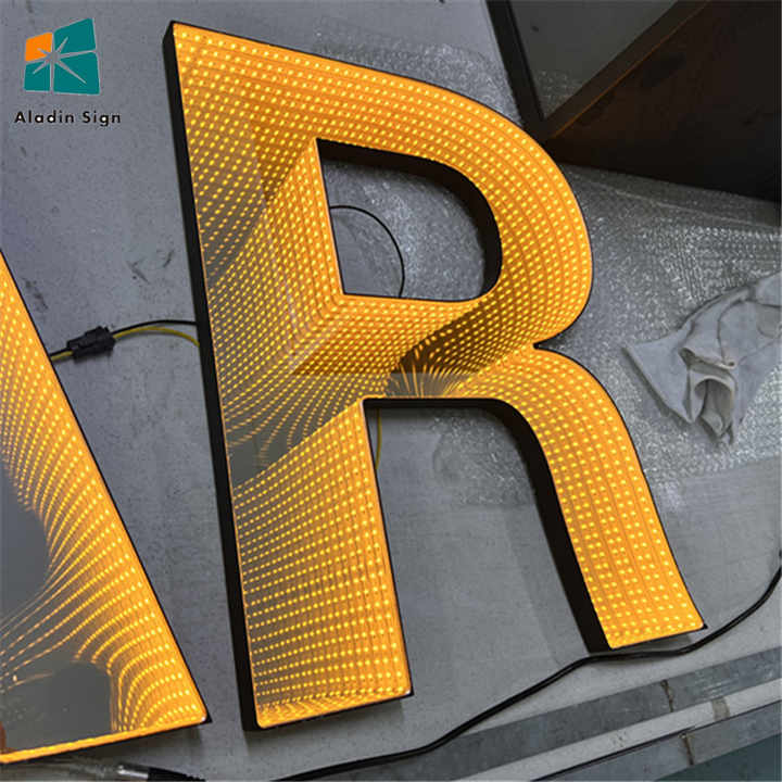 Infinity Mirror LED Letters - Acrylic Signs for Company Logos, Shop ...