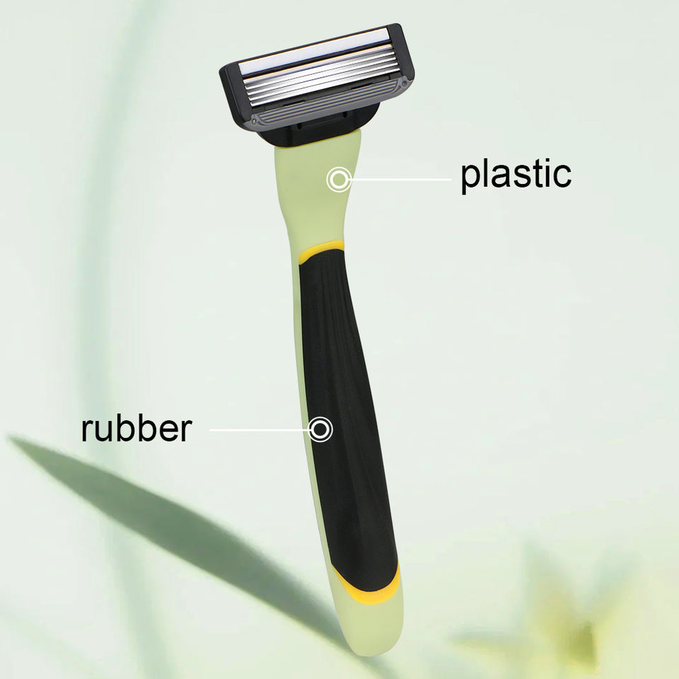 Five Curved Blades Men Razor With Plastics Handle Accept OEM High ...