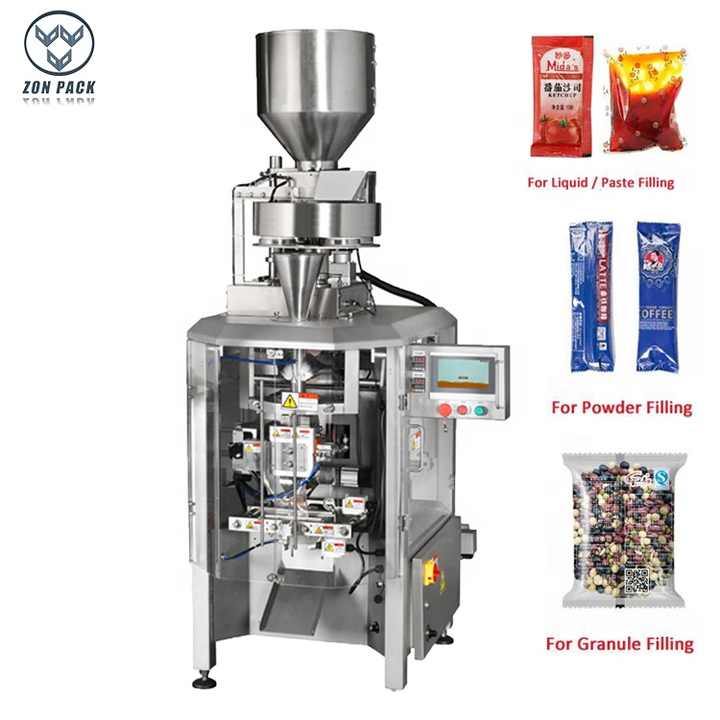 Automatic Vertical Form Fill Seal Bag Packaging Machine Granule Packing ...