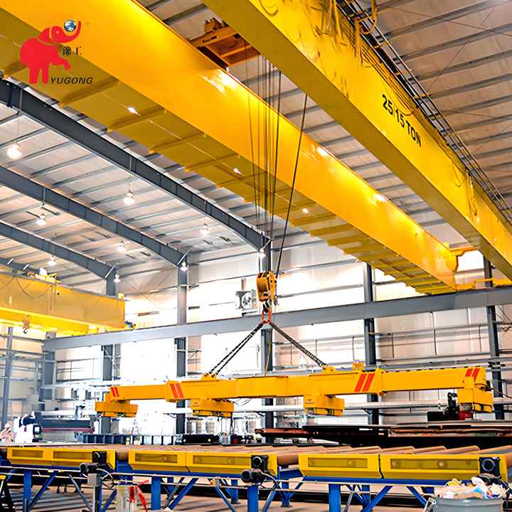 CE&ISO QL Type 8 Ton 10 Ton Double Beam Lifting Magnet Bridge Cranes 20 ...