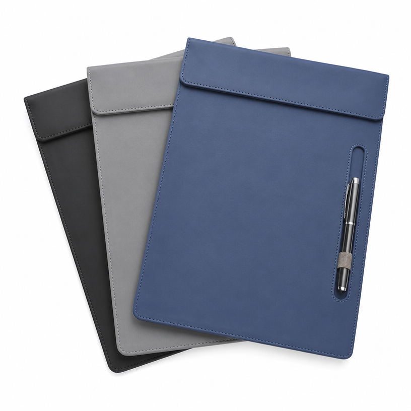 A4 Folder Strong Magnetic Suction Leather Board Clip Office Meeting ...