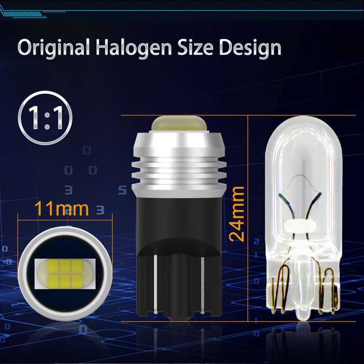 G-VIEW GS Series T10 W5W 300lm LED Light Bulbs Hot Style Car LED Canbus ...