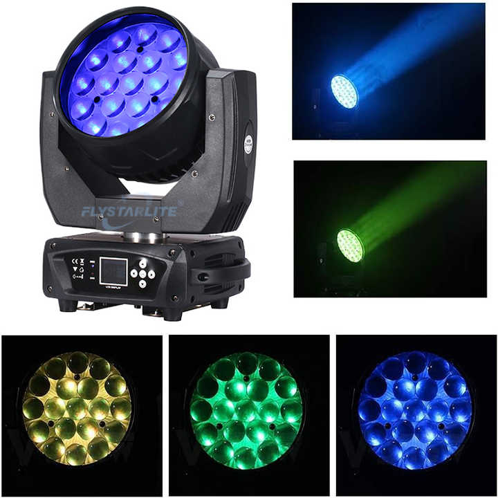 Flystar Martin Mac Aura 19x15w Rgbw Led Dj Stage Lights With Zoom ...