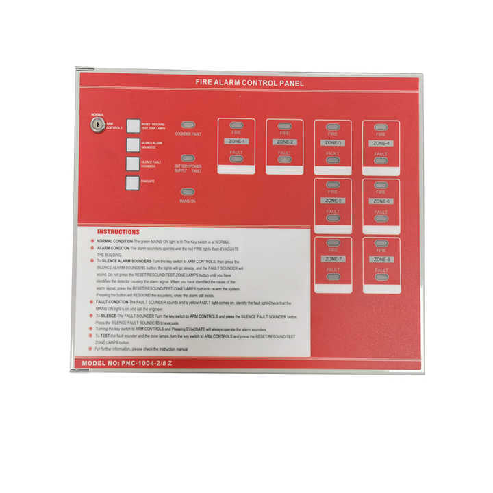 4 Zones Non-Addressable Fire Alarm System Conventional Fire Alarm ...