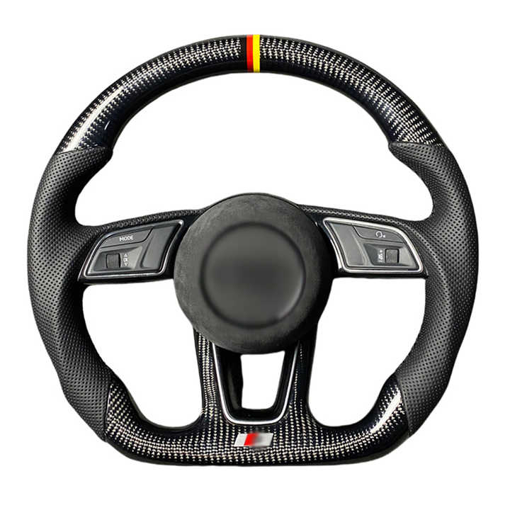 Custom Design Carbon Fiber Steering Wheel for Audi RS A3 A4 A5 A6 C7 B8 R8 S3 S4 S5 Q3 Q5 Q7 A7 ...