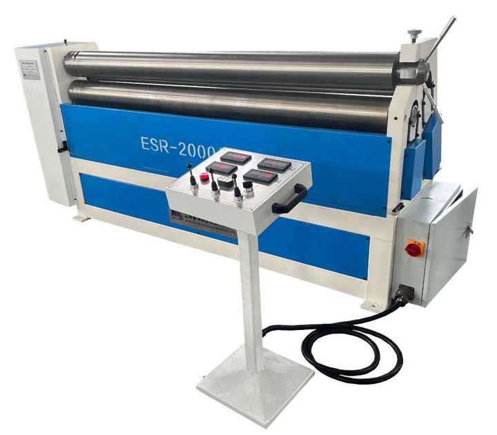 Metform Updated 3-Roller Plate Rolling Machine Hydraulic Adjustment ...