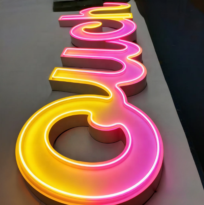 Custom Business Led Channel Sign Led Illuminated Sign 3d Led Logo ...