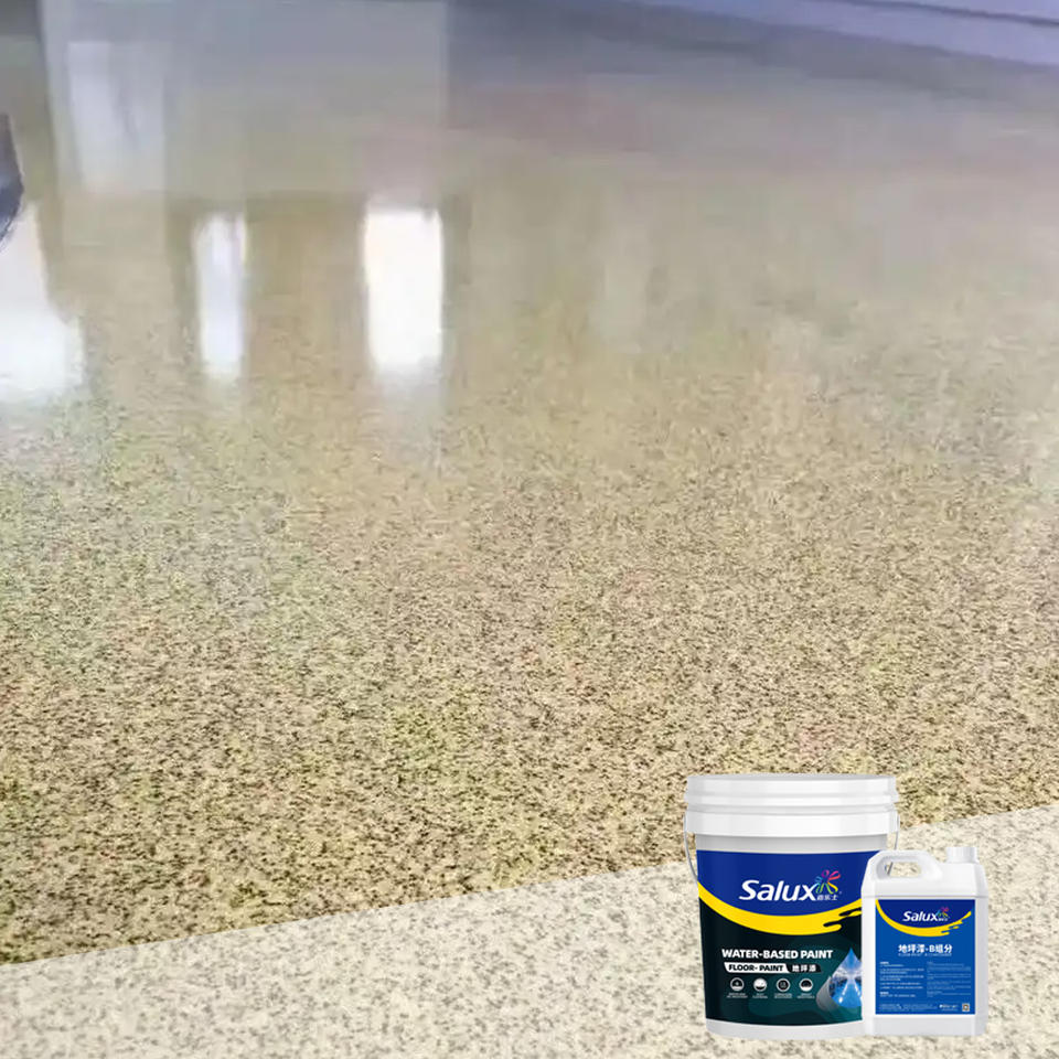 High Gloss Marble Finish Epoxy Floor Coating - Self-Leveling Color Sand ...