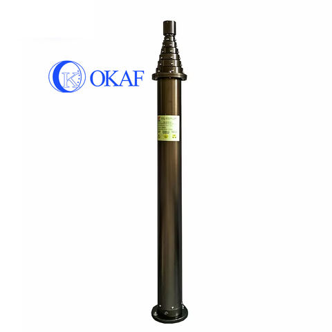 Car Vehicle Fire Truck Mobile Mast Pneumatic Telescopic Light Tower ...