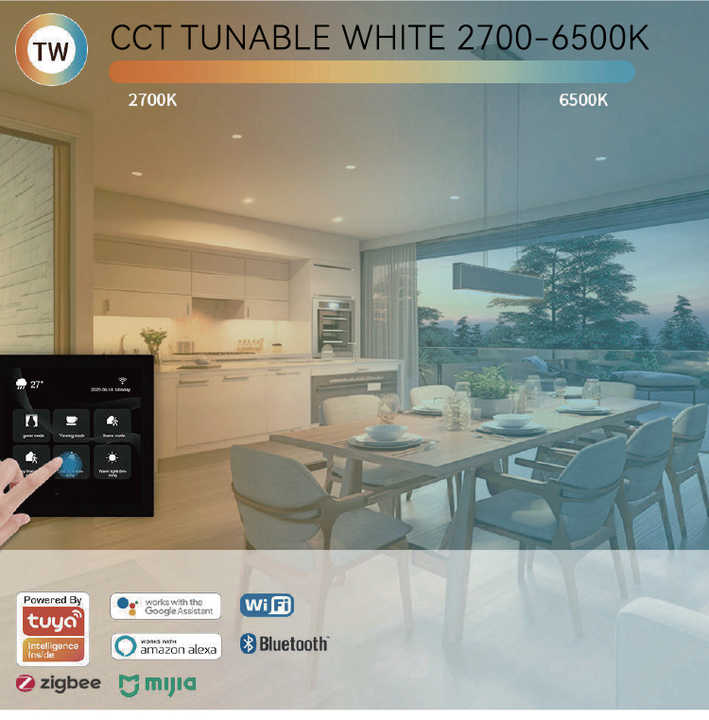 Smart Zigbee Tuya Magnetic Track Rail Light LED Lamp 2 Wire 36W