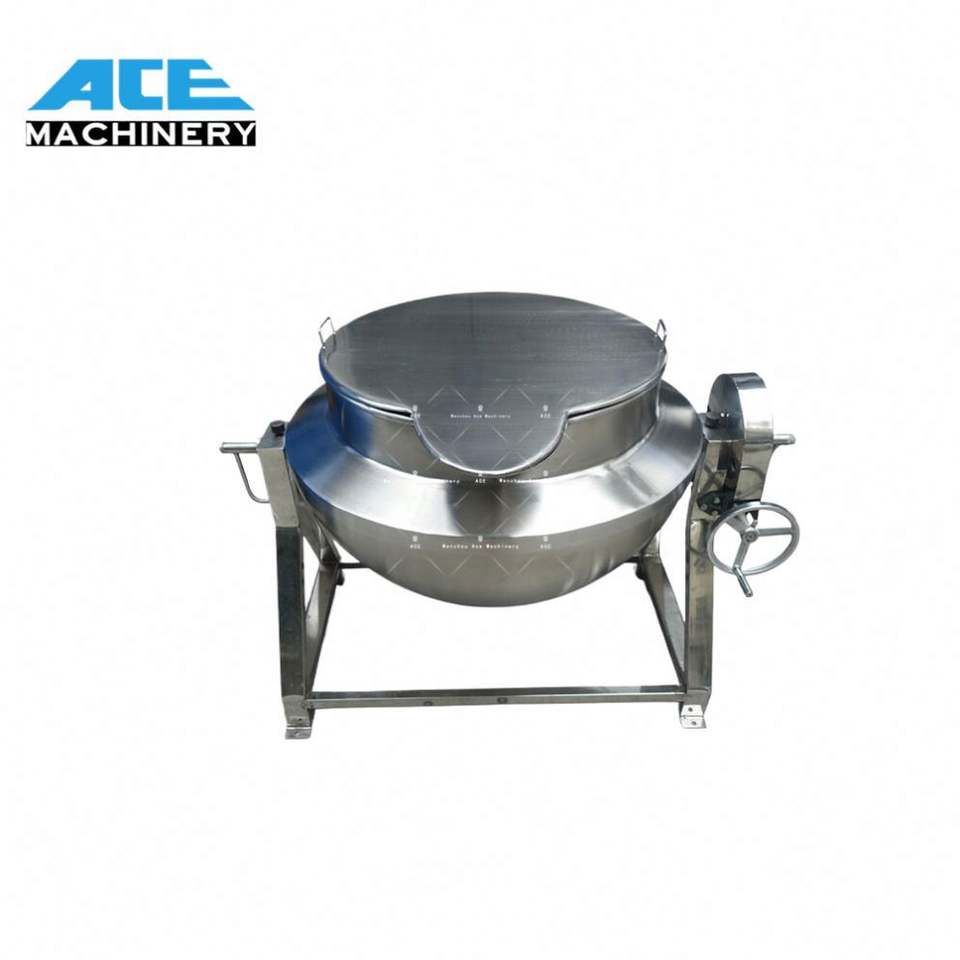 Ace Stainless Steel 100L Jacketed Cooking With Mixer Electric Kettle ...