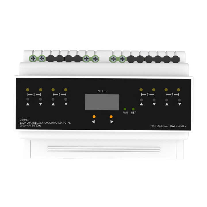 DIN Rail 220v 4-Channel Reverse Phase Dimmer Controller Dimmer for Led ...