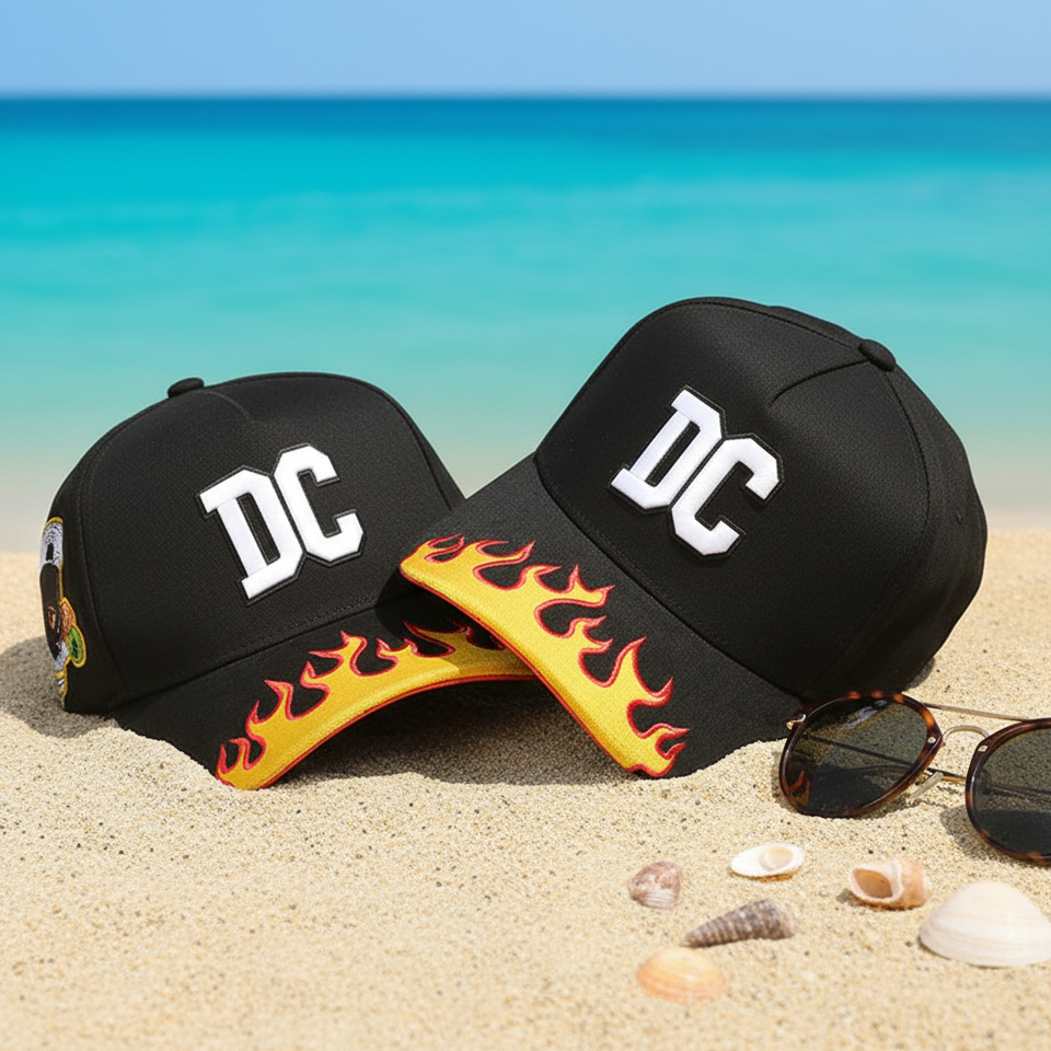 Custom Angel Cap 3D Angel Embroidery Tactical Flames on Brim Logo ...