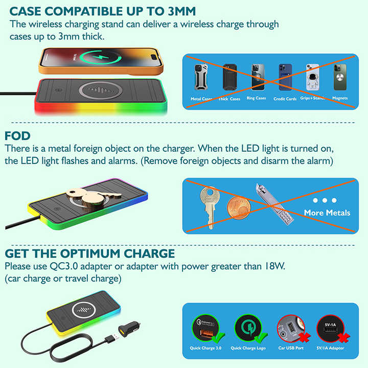 Customized Wireless Charger 15W 2-in-1 Qi Car Phone Holder Suitable for ...