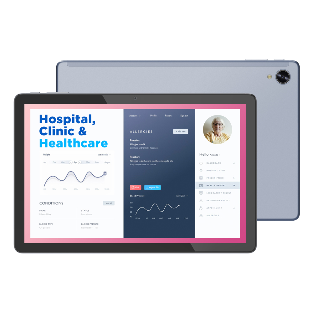 Hospital Nurse Call System POE Android Smart Tablet Customized 10 Inch ...