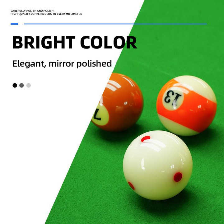 High Quality 57.2mm Resin Red Dotted Cue Ball for Pool Training Impact ...