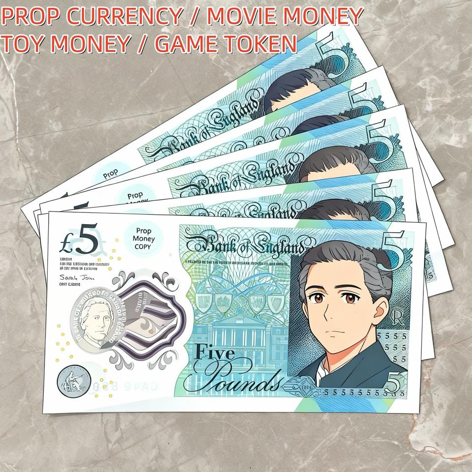 ULTRATHIN Polymer Prop Money UK Realistic Movie Plastic Prop Notes GBP ...