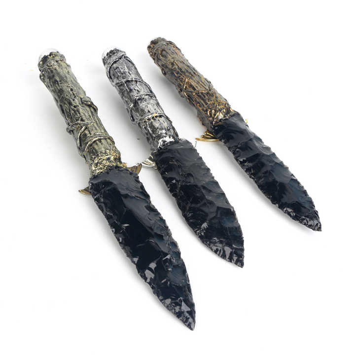 Wholesale Crystal Handicrafts Crystal Dagger Obsidian Knife for ...