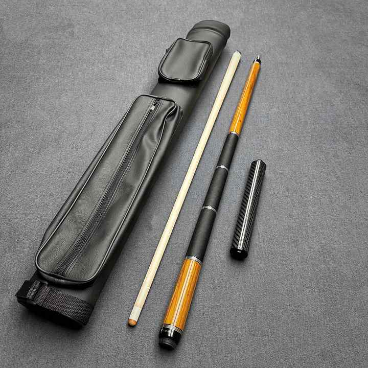 High Quality Handmade CUE-X HQ2 Pool Cue Set Golden Sandalwood 2-Piece ...