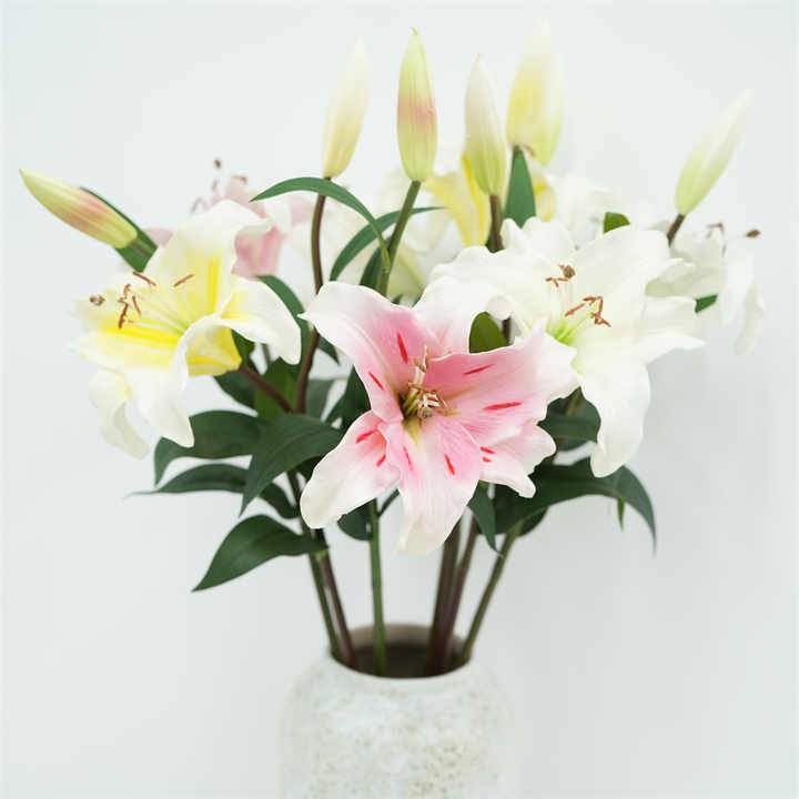 Highly Recommended Artificial Real Touch Pu Lily Flowers Artificial ...