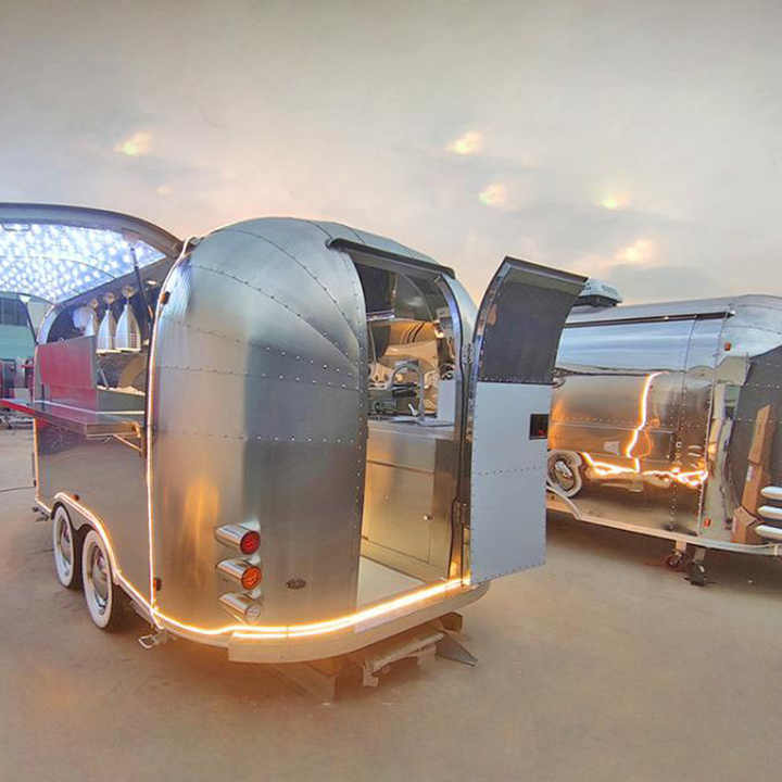 Stainless Steel Working Table Mobile Food Truck for Sale