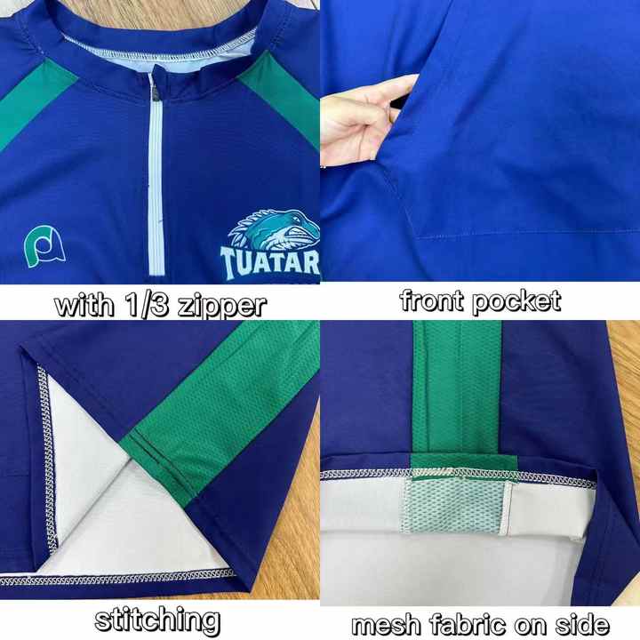 Custom Sublimation 1/4 Zipper Baseball Batting Jacket BP Jacket ...