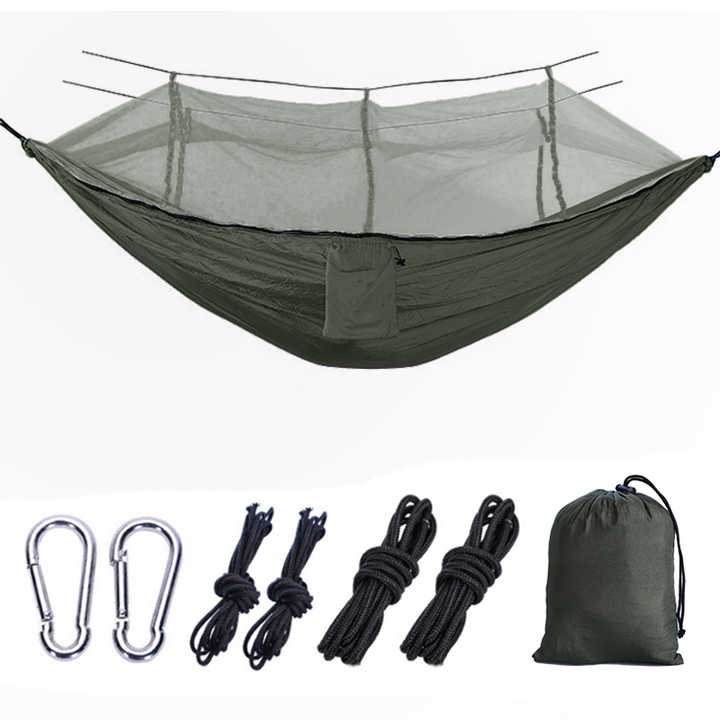 Wholesale Classic Army Green Outdoor Hammock With Bug Mosquito Net ...