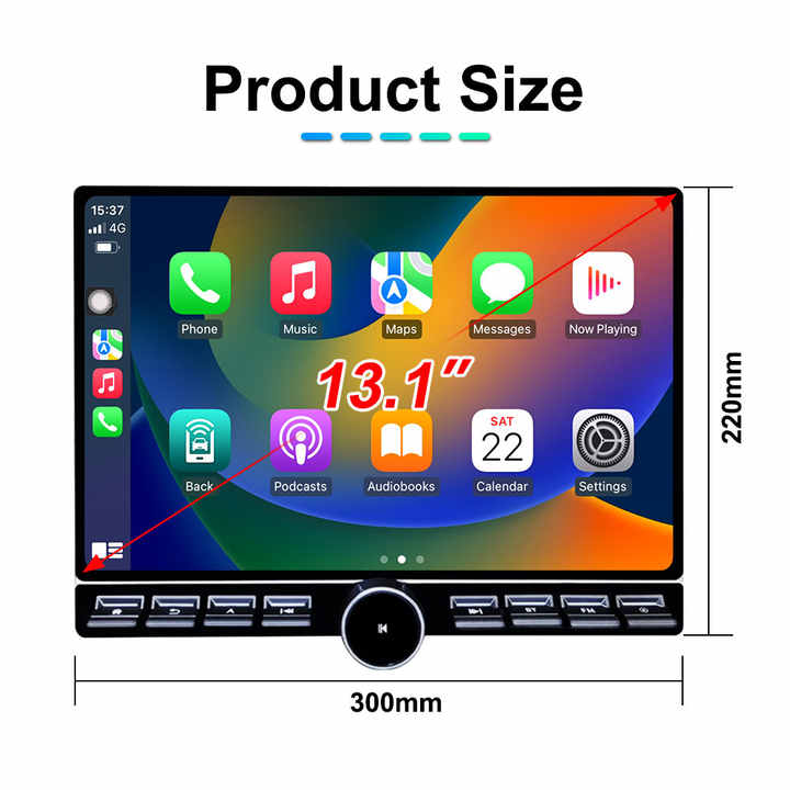 T133 Full Metal Body 4 Core Android Car Radio - 2K 13.1 Inch