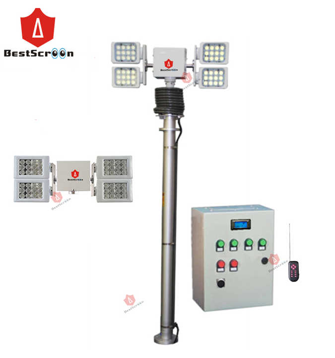 Customized Mobile Portable Telescopic Mast Pole - Heavy Duty