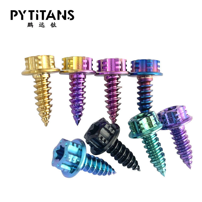 Titanium Self-tapping Screws M5*15mm Flower-shaped Self-tapping Screws ...