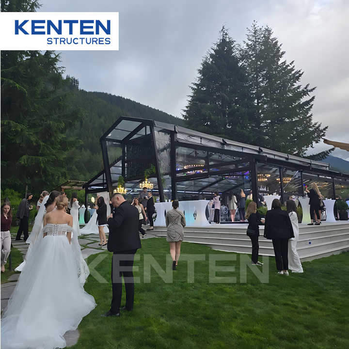 KENTEN US Project Black Aluminum Alloy and Glass Marquee Wedding ...