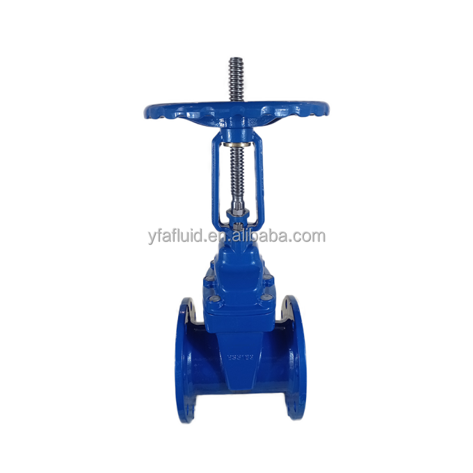 YFA Factory Pn16 12 Inch Flanged Ductile Iron Water Gate Valve Rising Stem Gate Valve Rising ...
