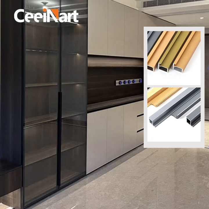 High Quality Luxury Aluminum Frame Glass Door with F Type Handle 20 ...